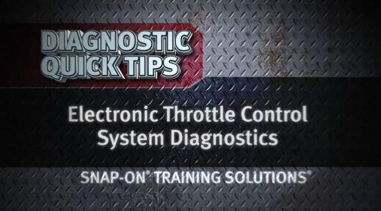Electronic Throttle Control System Diagnosis Diagnostic Quick Tip- Snap ...